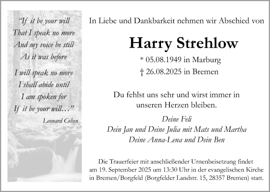 Traueranzeigen | mittelhessen-gedenkt.de